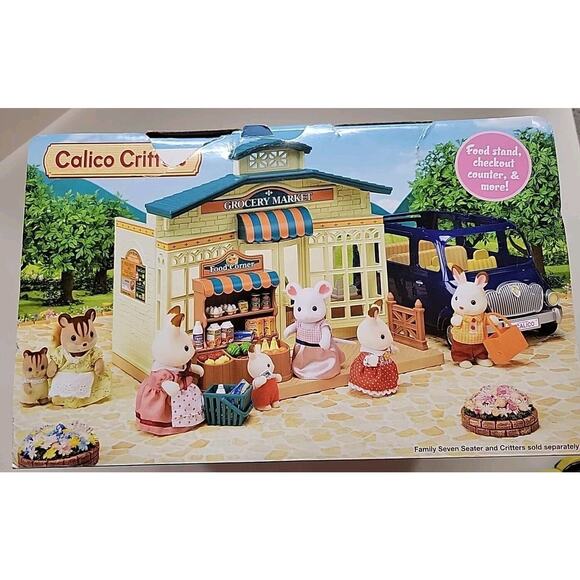 calico critters | Toys | Calico Critters Grocery Market Incl 3 Grocery Items Critters Sold ...
